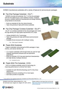 Plastic BGA Thin Substrate (Coreless Substrate) | Services | SHINKO ...